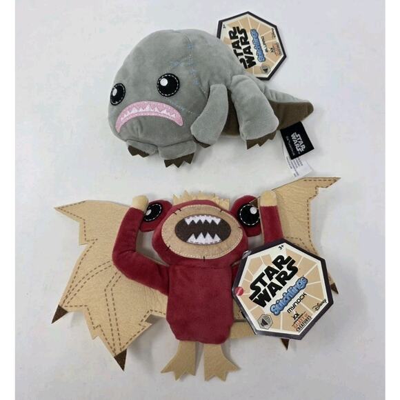 Mattel | Toys | 2 Star Wars Stitchlings Plush Disney Blurrg Mynock With ...